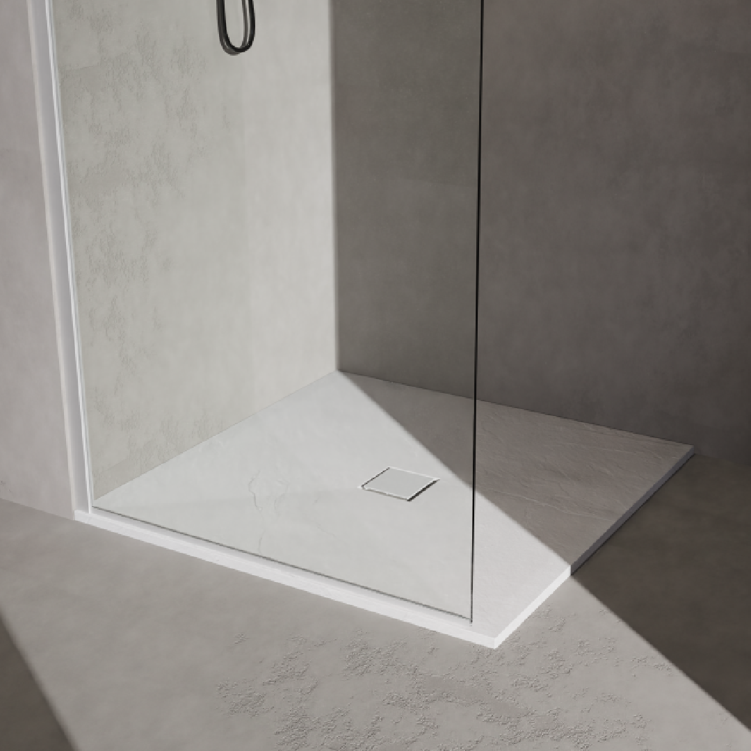 SlateForma Shower Tray - Chalk